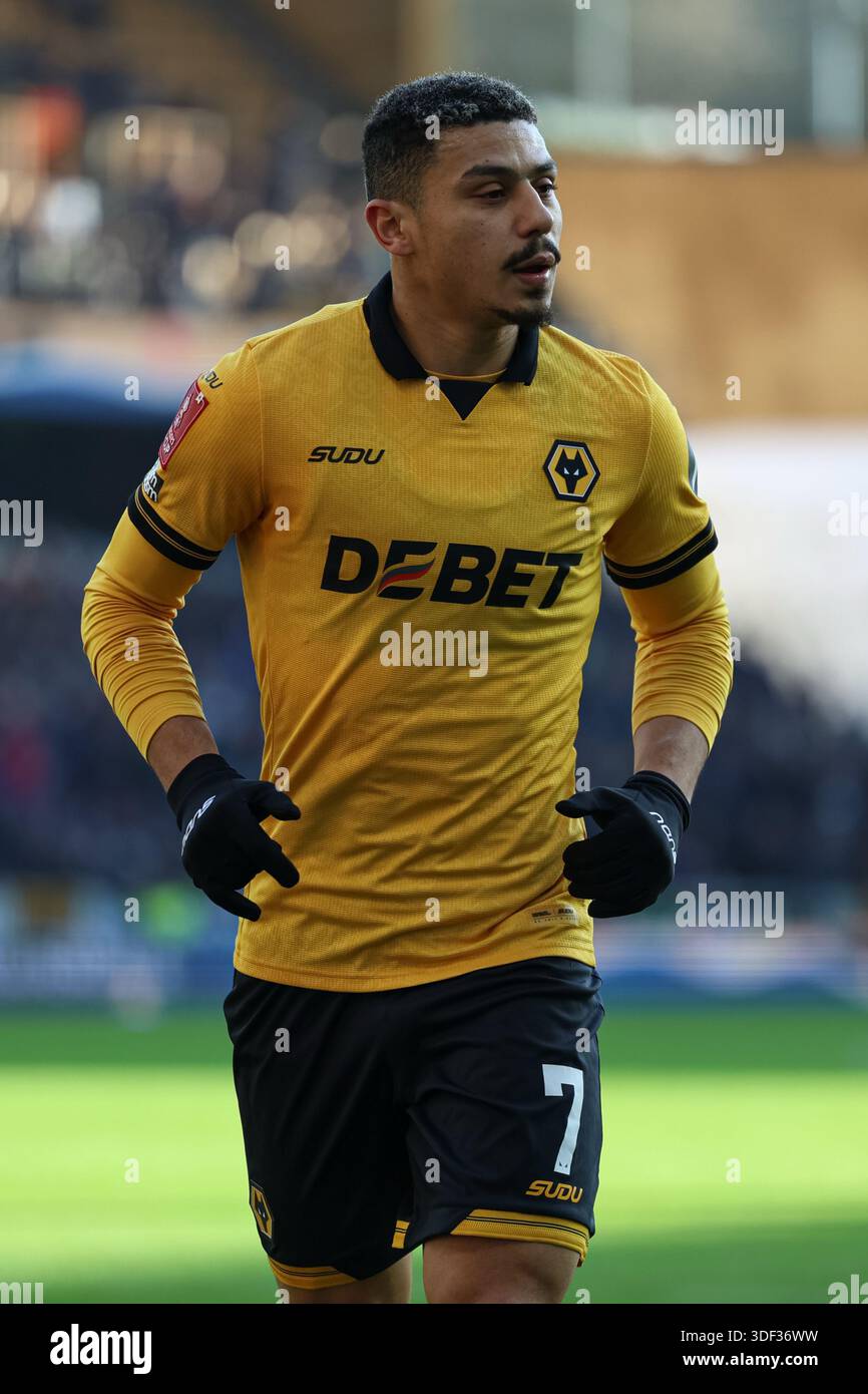 Andre of Wolverhampton Wanderers during the Emirates FA Cup Third Round ...