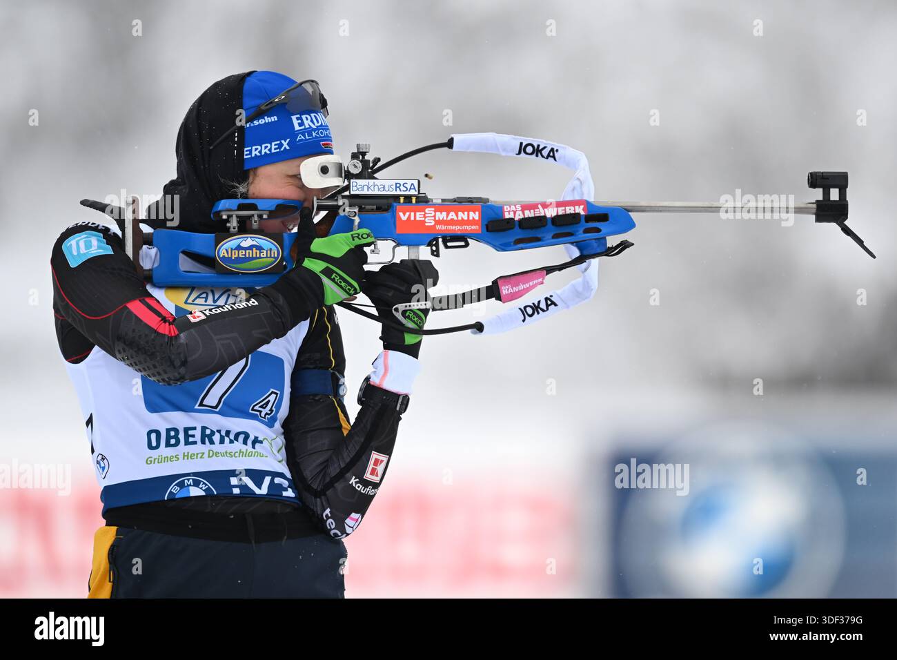 10 January 2026, Thuringia, Oberhof: Biathlon: World Cup, relay 4 x 6 ...
