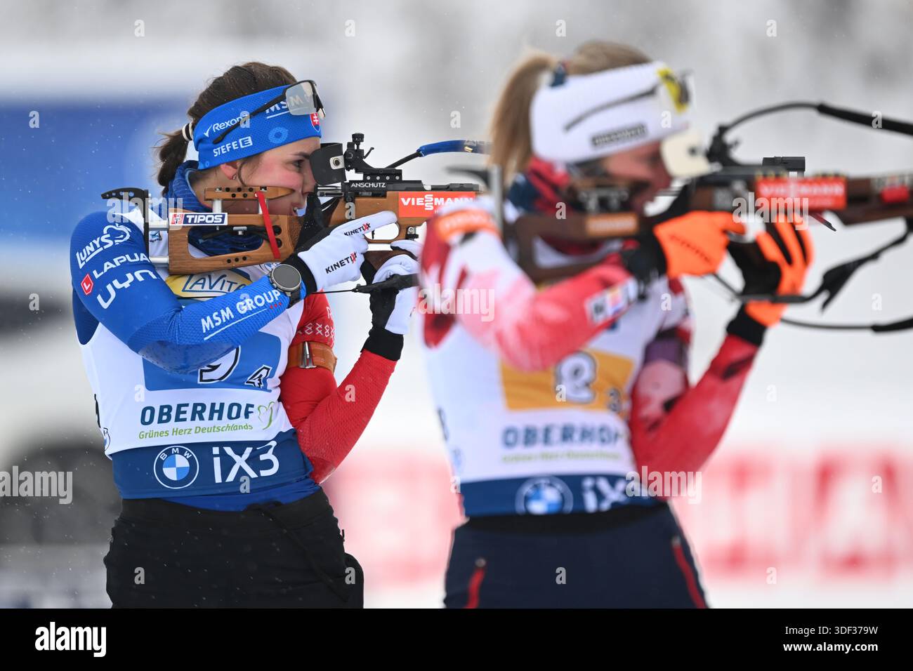 10 January 2026, Thuringia, Oberhof: Biathlon: World Cup, relay 4 x 6 ...