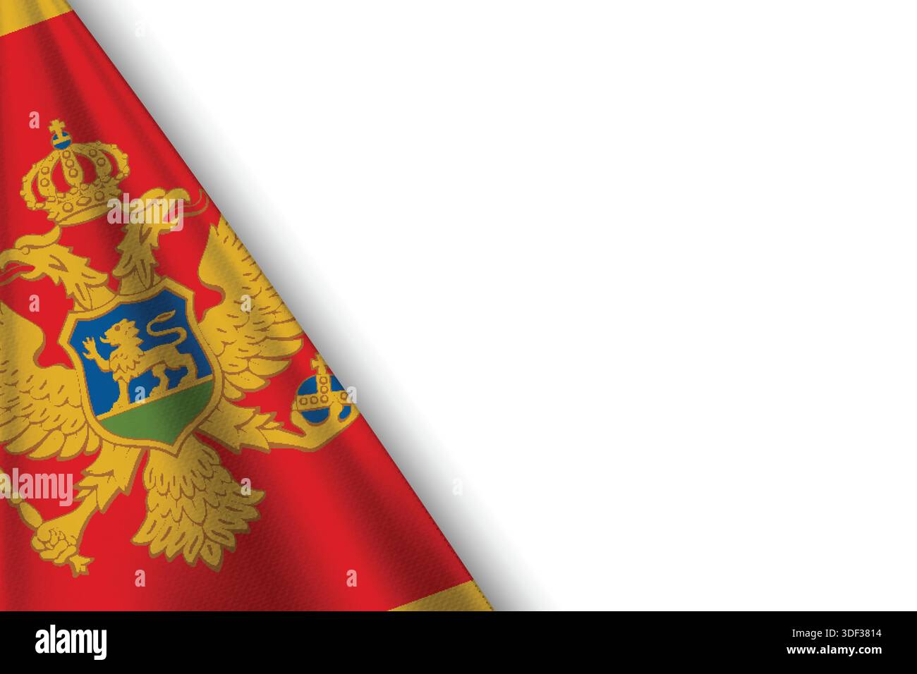 Montenegro flag on wavy hi-res stock photography and images - Alamy