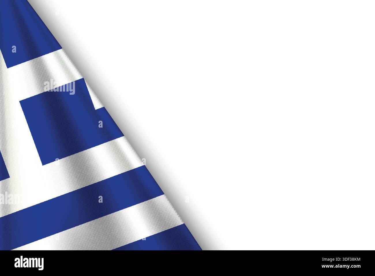 Official flag greece waving Stock Vector Images - Alamy