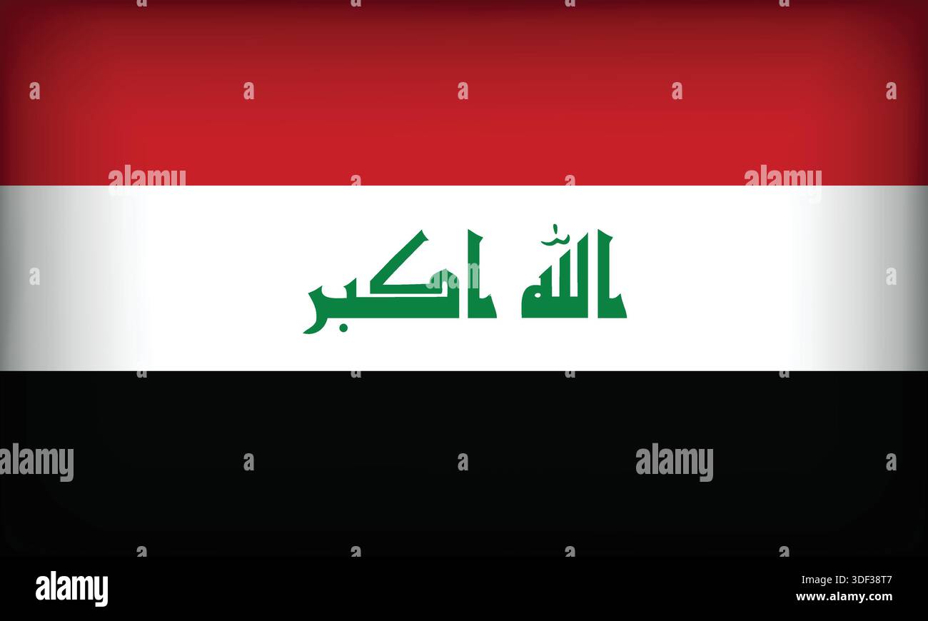 IRAQ Flag with Original color Stock Vector Image & Art - Alamy