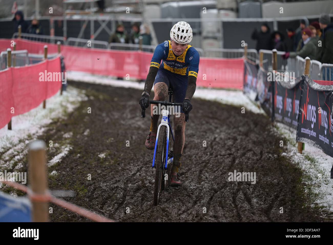 Bas Vanden Eynde pictured in action during the Junior men race at the ...