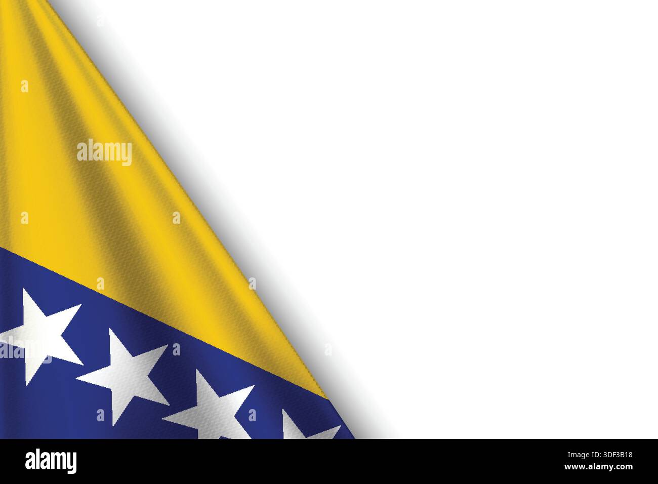 Waving bosnia flag official Stock Vector Images - Alamy
