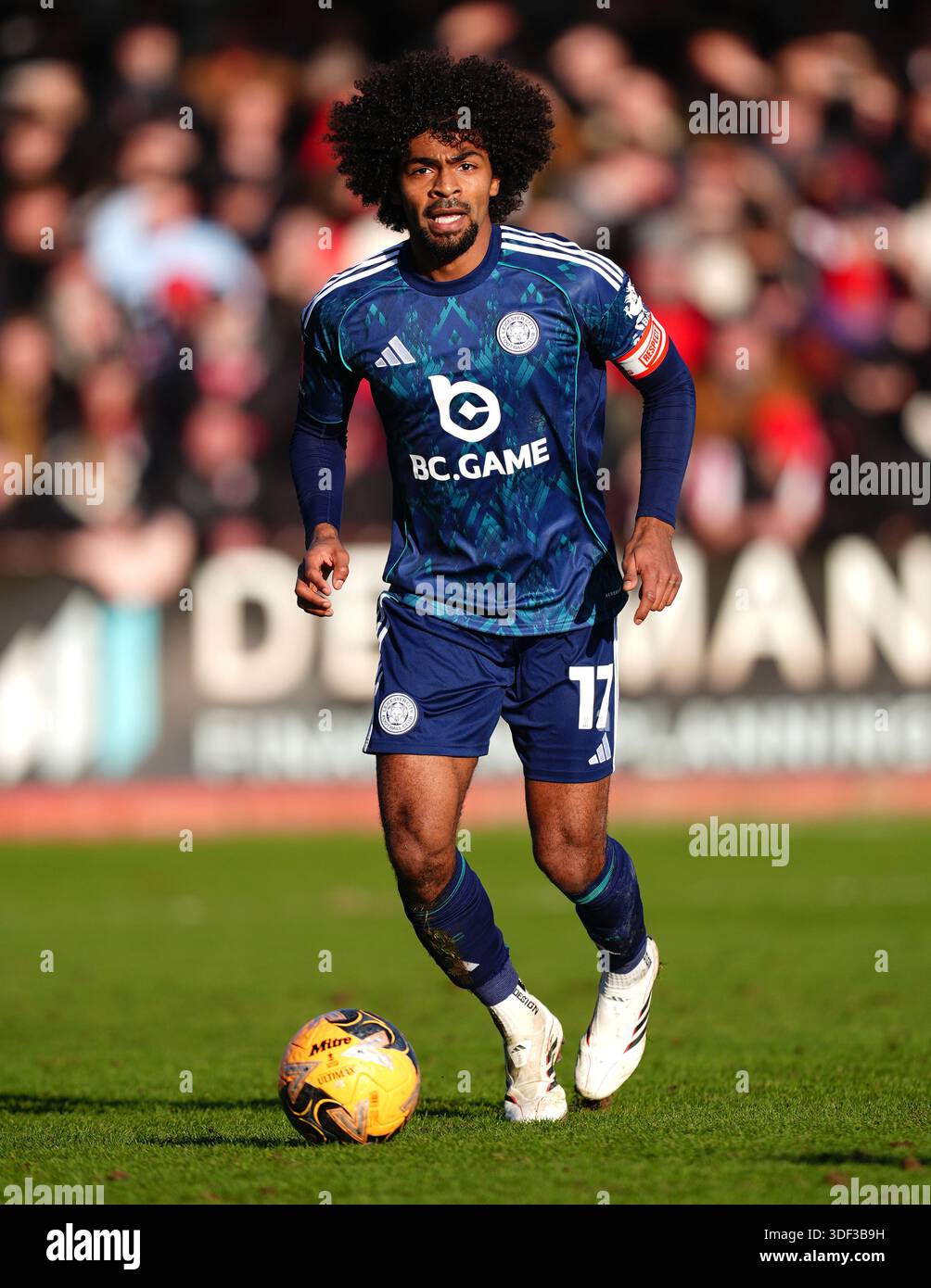 Leicester City's Hamza Choudhury in action during the Emirates FA Cup ...