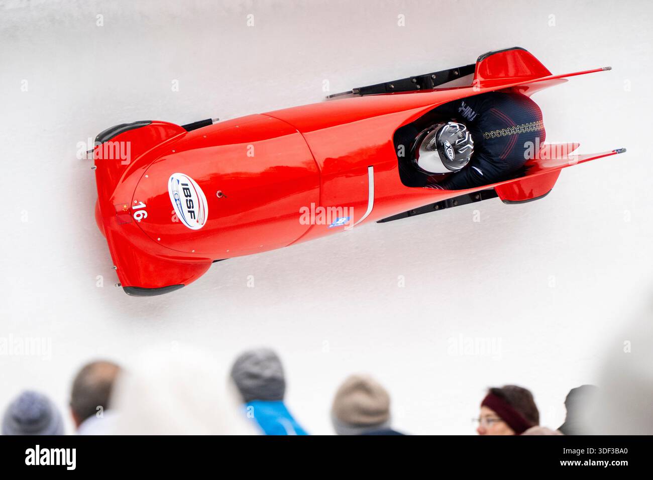 Kaizhi Sun/ Xiangyu Chi of China in action during the Men's 2-Bob World ...