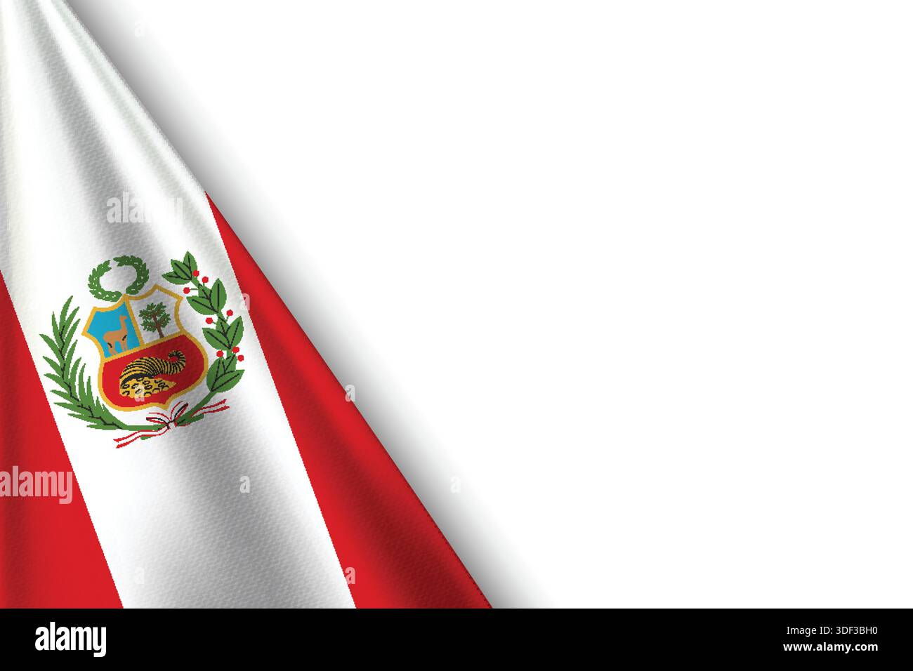 Peruvian flag waving on Stock Vector Images - Alamy