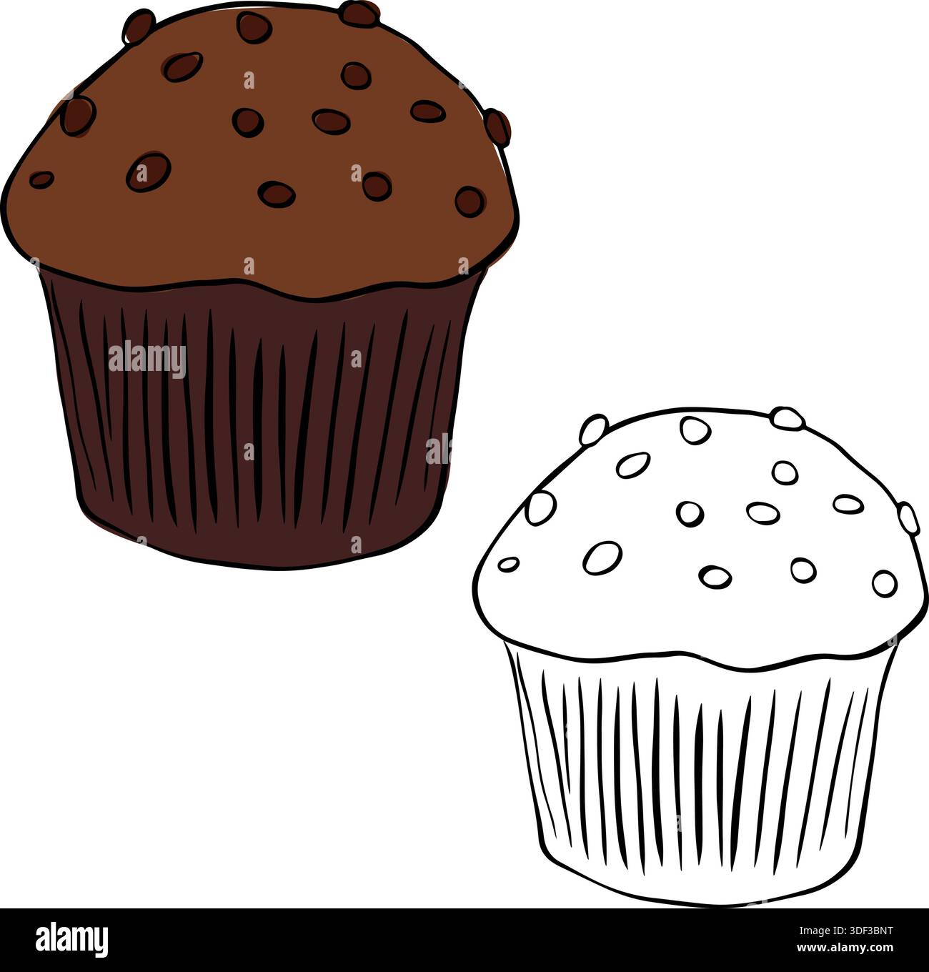 Muffin display Stock Vector Images - Alamy