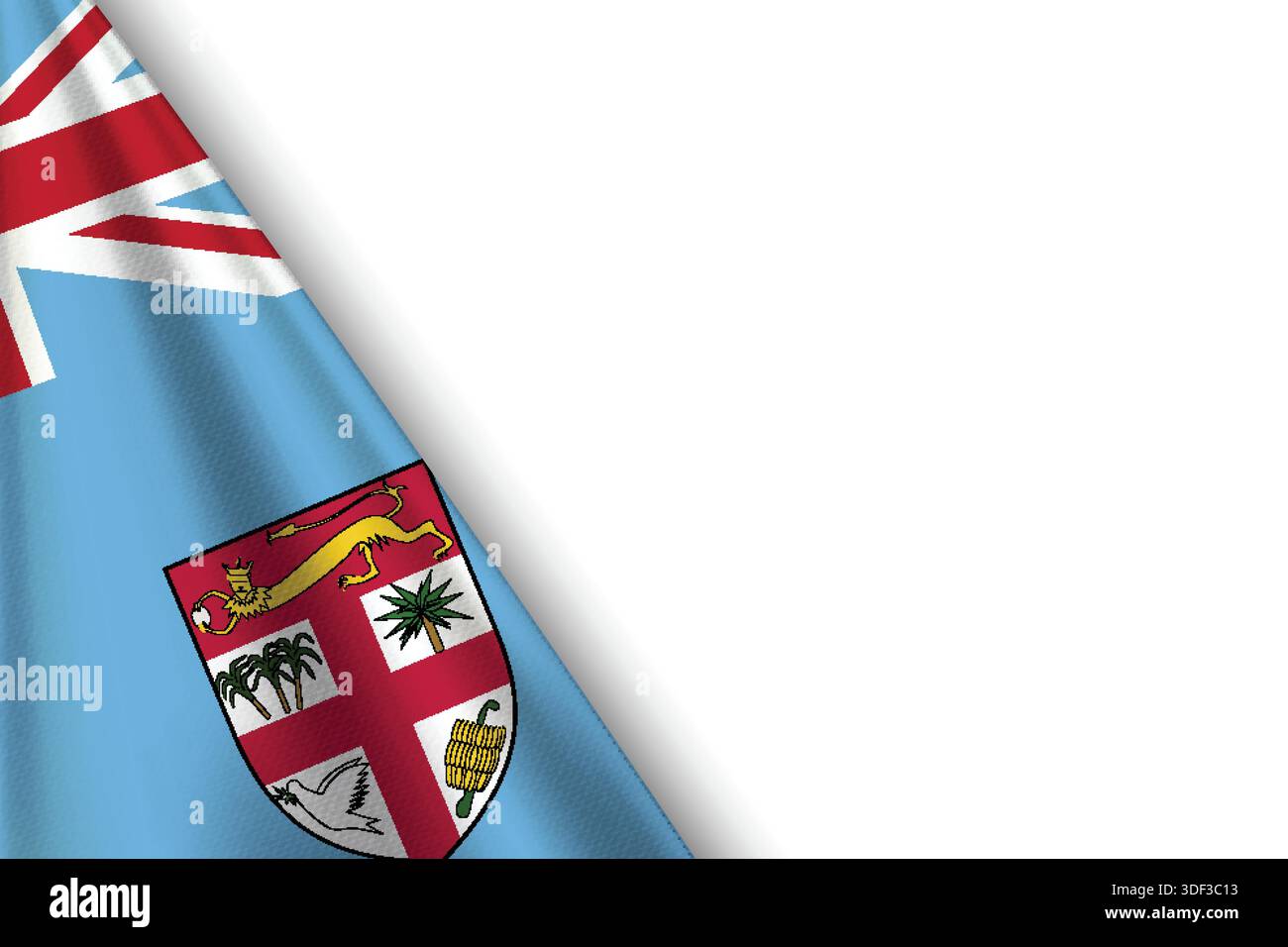 FIJI Flag with Original color Stock Vector Image & Art - Alamy