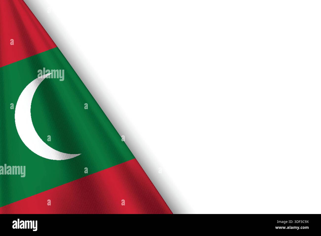 MALDIVES Flag with Original color Stock Vector Image & Art - Alamy