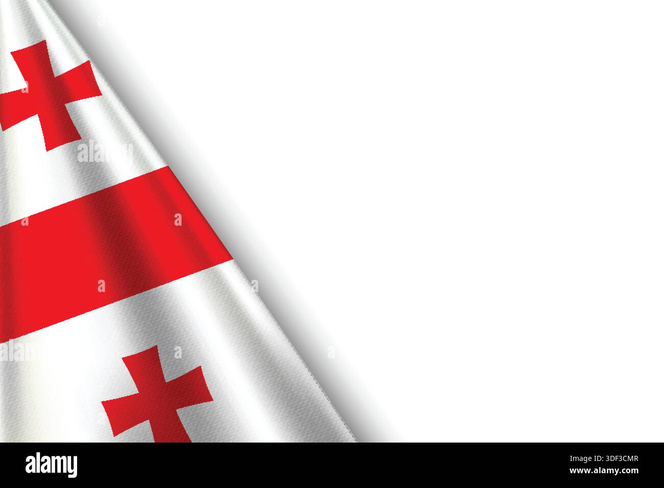 Georgia flag waving national symbol Stock Vector Images - Alamy