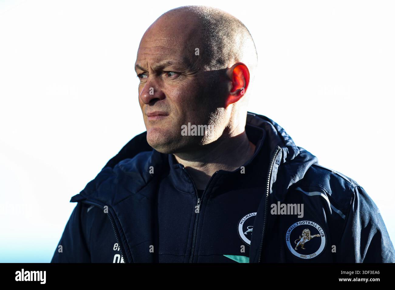 Alex Neil manager of Millwall arrives at stadium ahead of Emirates FA ...
