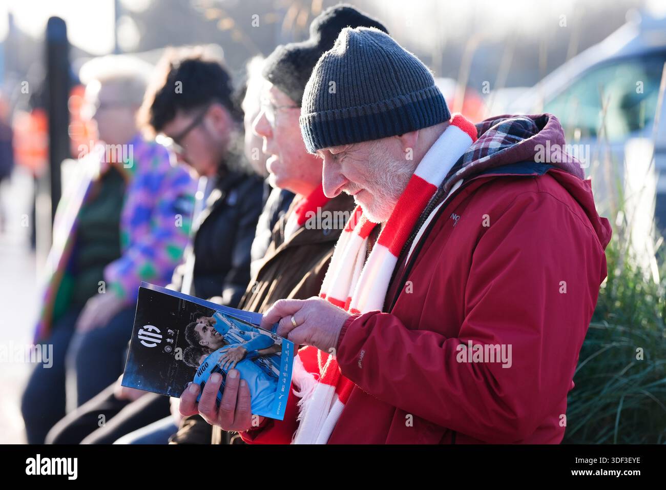 An Exeter City fan ahead of the Emirates FA Cup third round match at ...