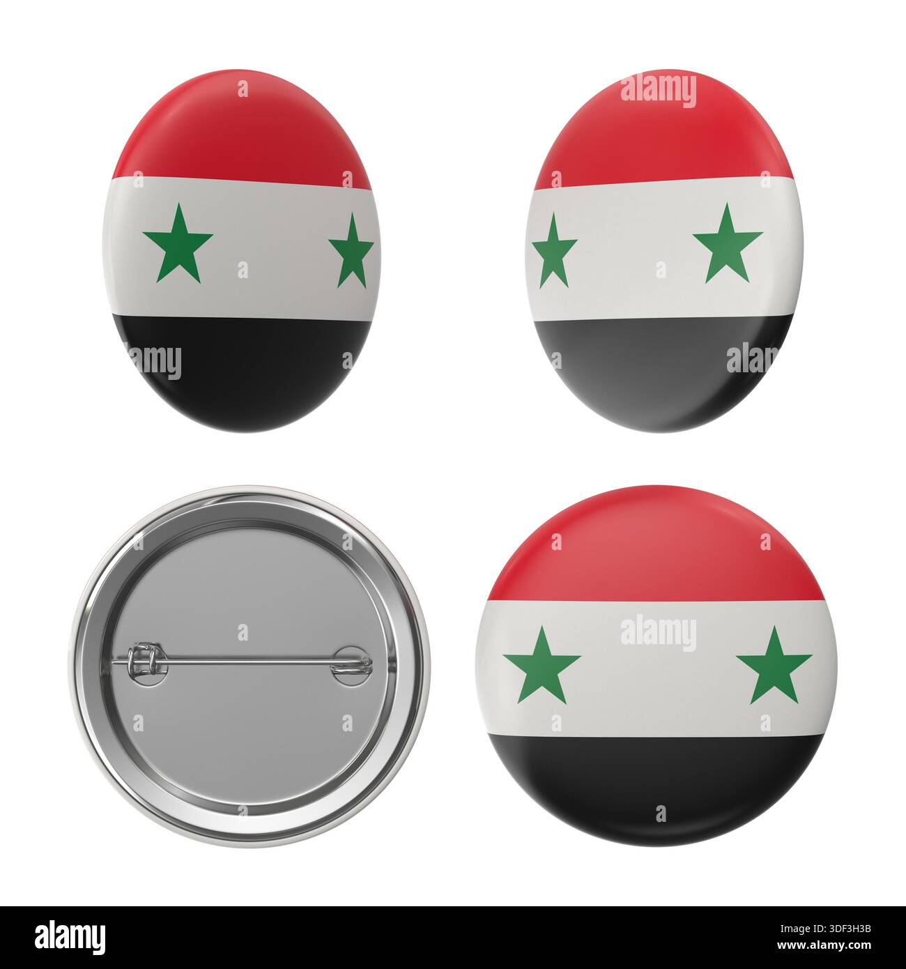 Syrian Flag Badges Collection of Pins Stock Photo - Alamy
