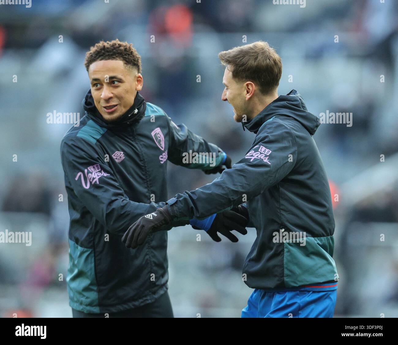 David Brooks of Bournemouth in the pregame warmup session during the ...