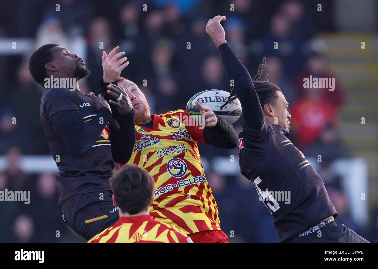 Newcastle Red Bulls' Christian Wade (left) and Newcastle Red Bulls ...