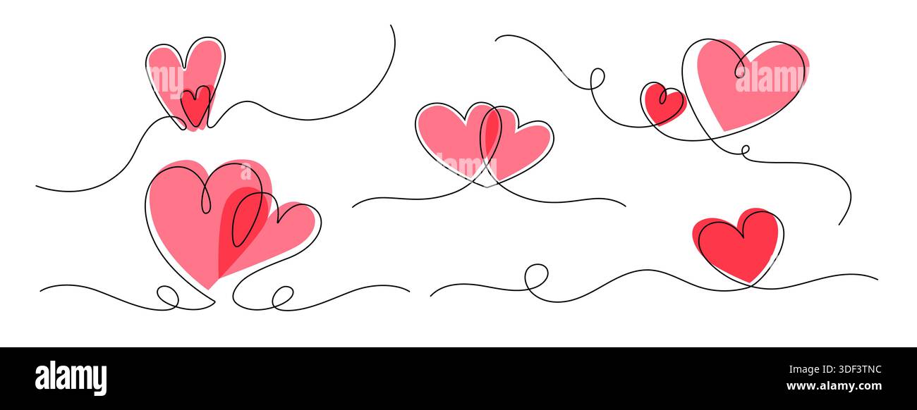 Pink background one heart Stock Vector Images - Alamy