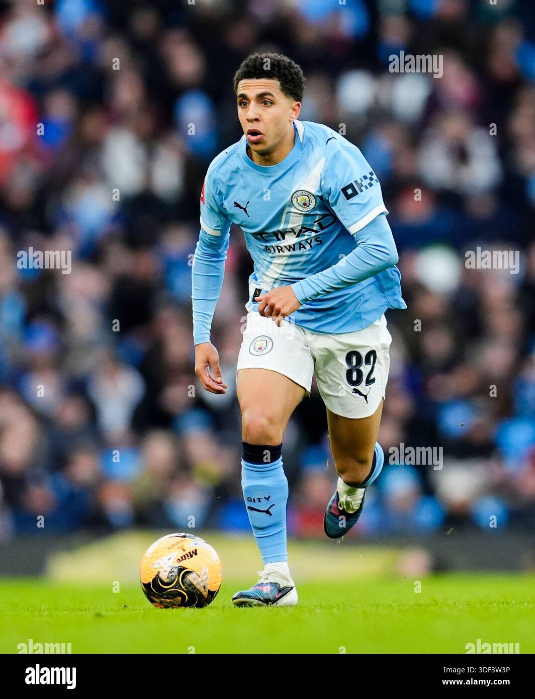 Manchester City's Rico Lewis during the Emirates FA Cup third round ...