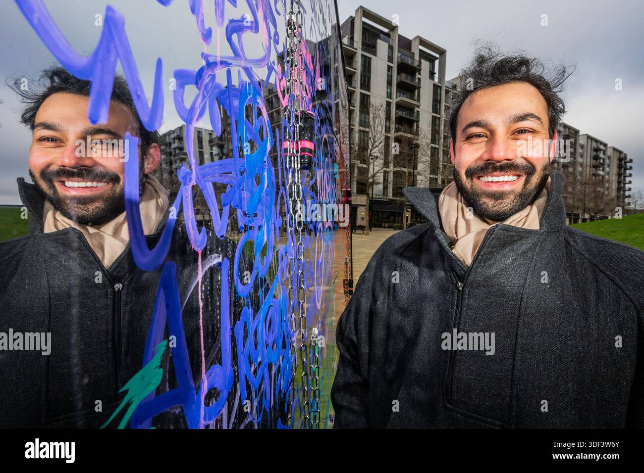London, UK. 10th Jan, 2026. Reflections I, an interactive installation ...