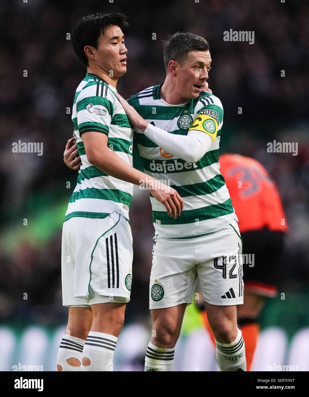 Celtic's Yang Hyun-Jun celebrates scoring with Callum McGregor during ...