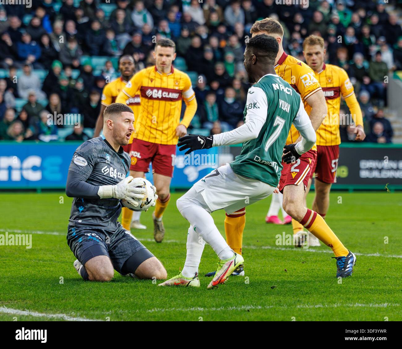 Easter Road Stadium, Edinburgh, Scotland, UK. 10th Jan 2026. Hibernian ...