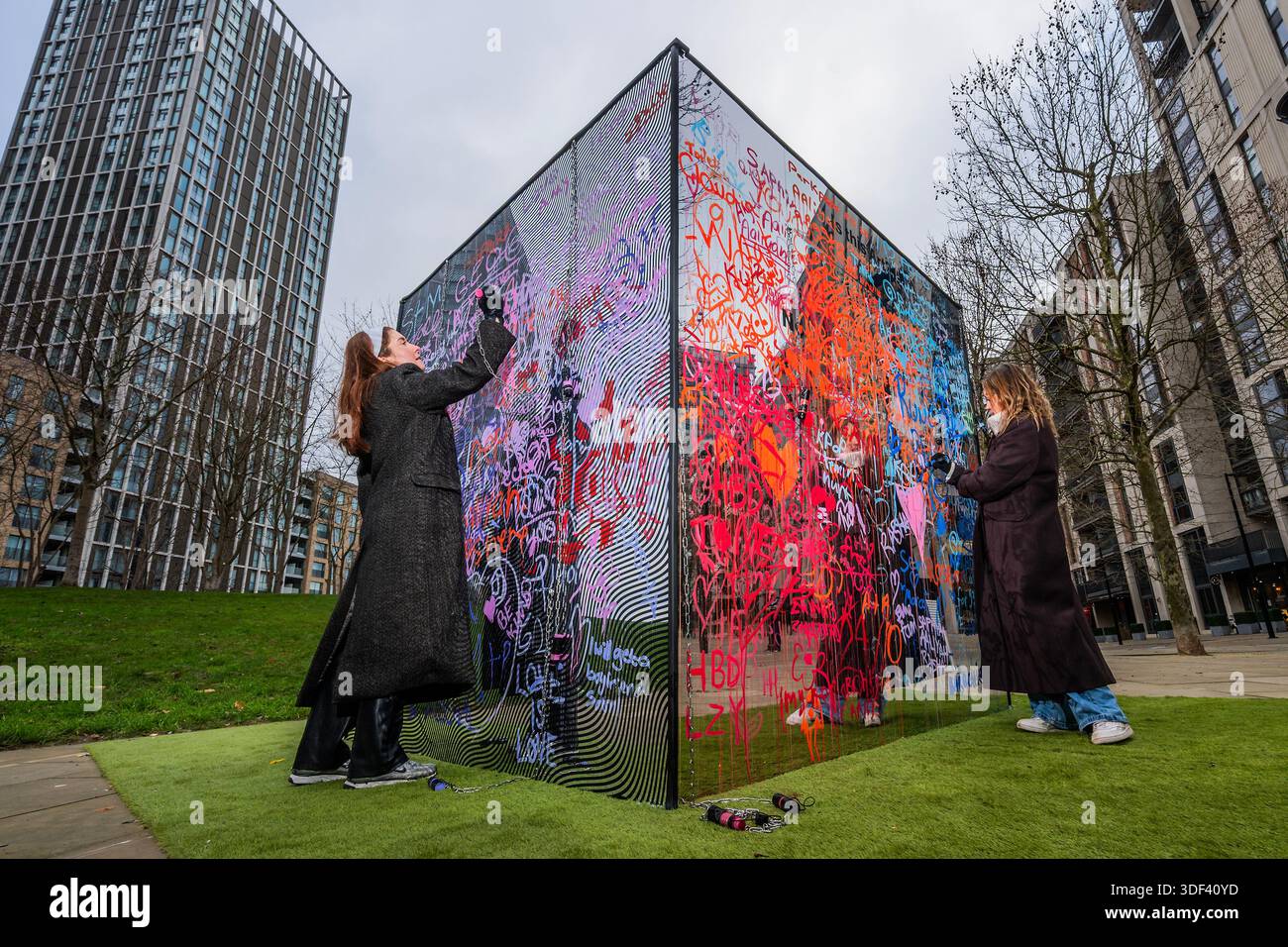 London, UK. 10 Jan 2026. Reflections I, an interactive installation by ...