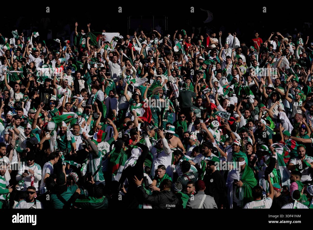 Algeria fans cheer before the start of the Africa Cup of Nations ...