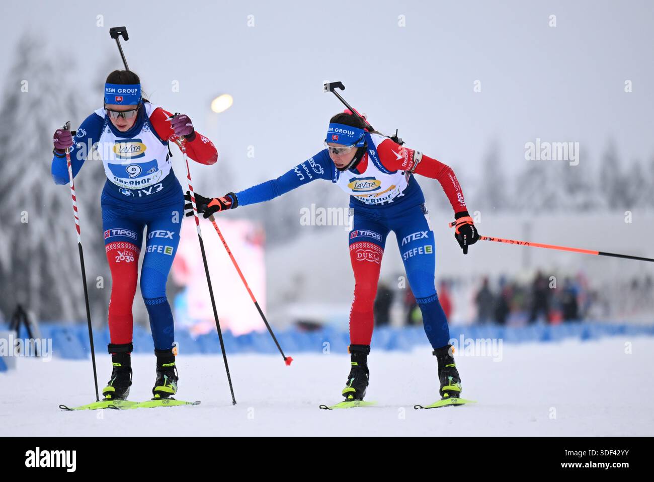 10 January 2026, Thuringia, Oberhof: Biathlon: World Cup, relay 4 x 6 ...