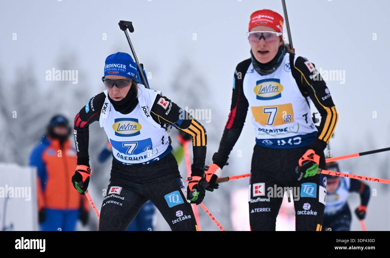 10 January 2026, Thuringia, Oberhof: Biathlon: World Cup, relay 4 x 6 ...