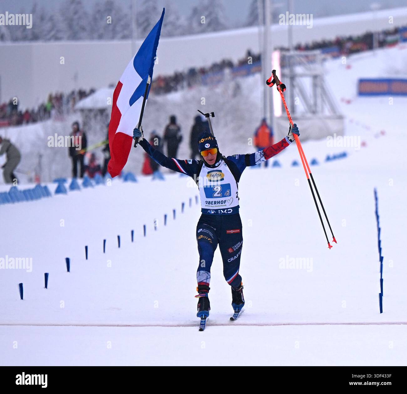 10 January 2026, Thuringia, Oberhof: Biathlon: World Cup, relay 4 x 6 ...