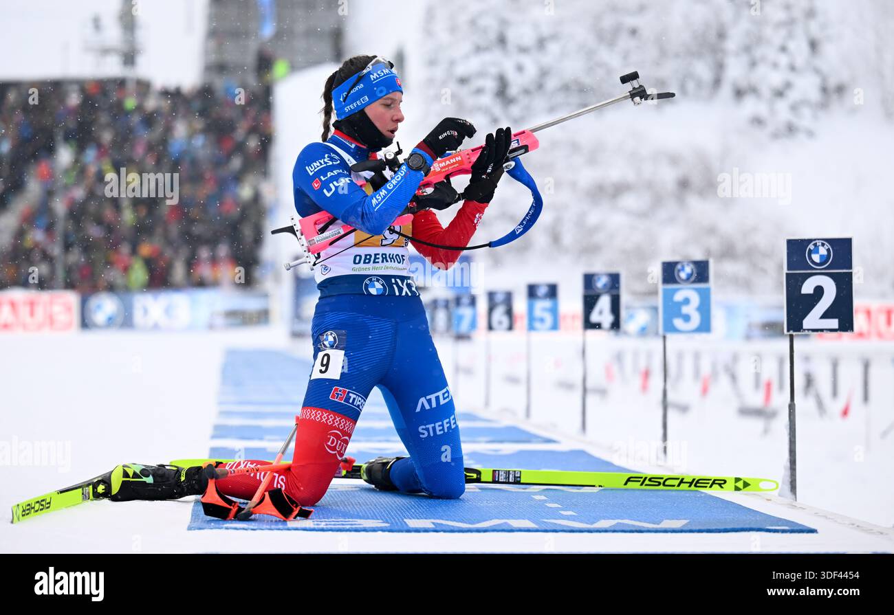 10 January 2026, Thuringia, Oberhof: Biathlon: World Cup, relay 4 x 6 ...