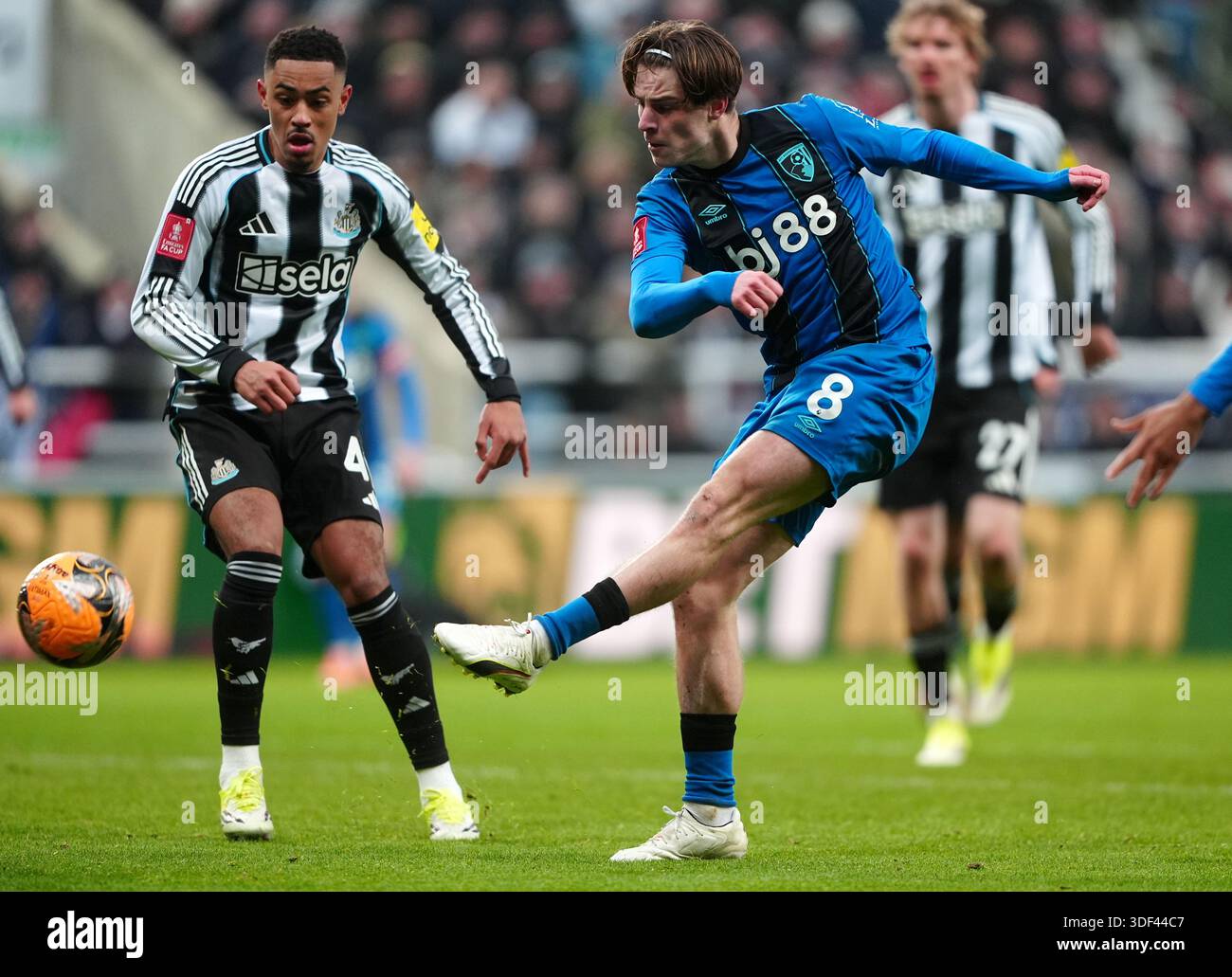 Bournemouth's Alex Scott shoots at goal during the Emirates FA Cup ...
