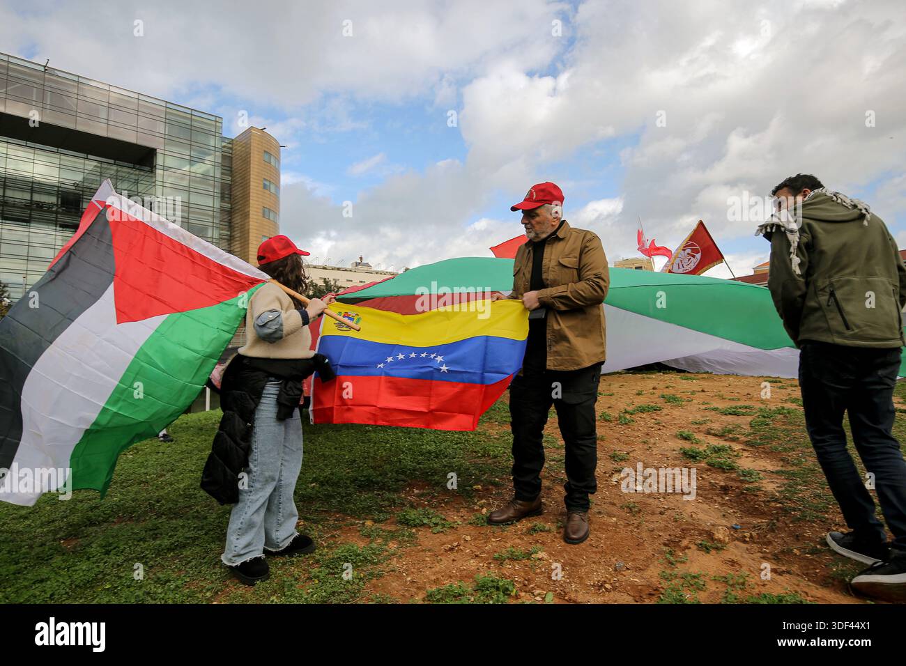 January 10, 2026, Beirut, Beirut, Lebanon: Fadi Kenaan [C], a Lebanese ...