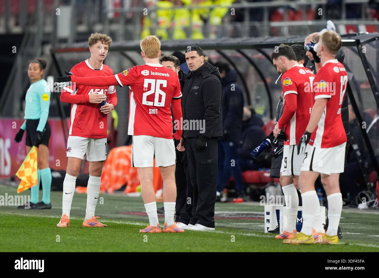 ALKMAAR , 10-01-2026 , AFAS stadium , season 2025 / 2026 , Dutch ...