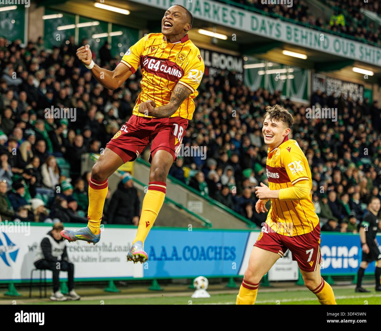Easter Road Stadium, Edinburgh, Scotland, UK. 10th Jan 2026. Hibernian ...