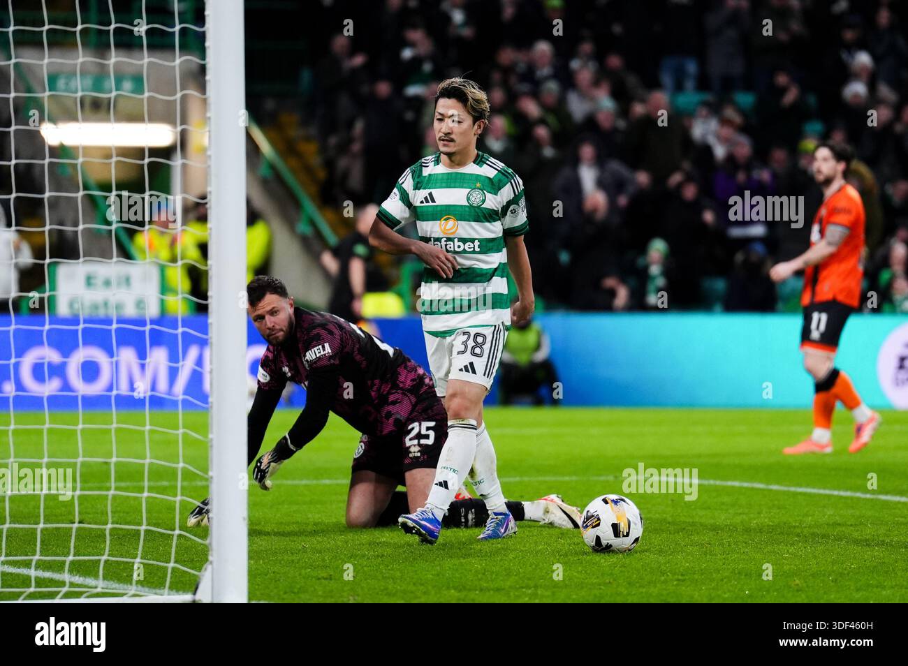 Celtic's Daizen Maeda after scoring his sides fourth goal during the ...