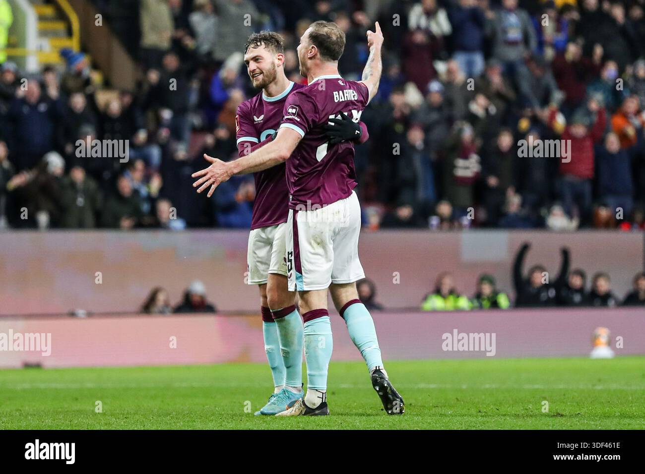 Ashley Barnes of Burnley celebrates after scoring to make it 4-0 during ...