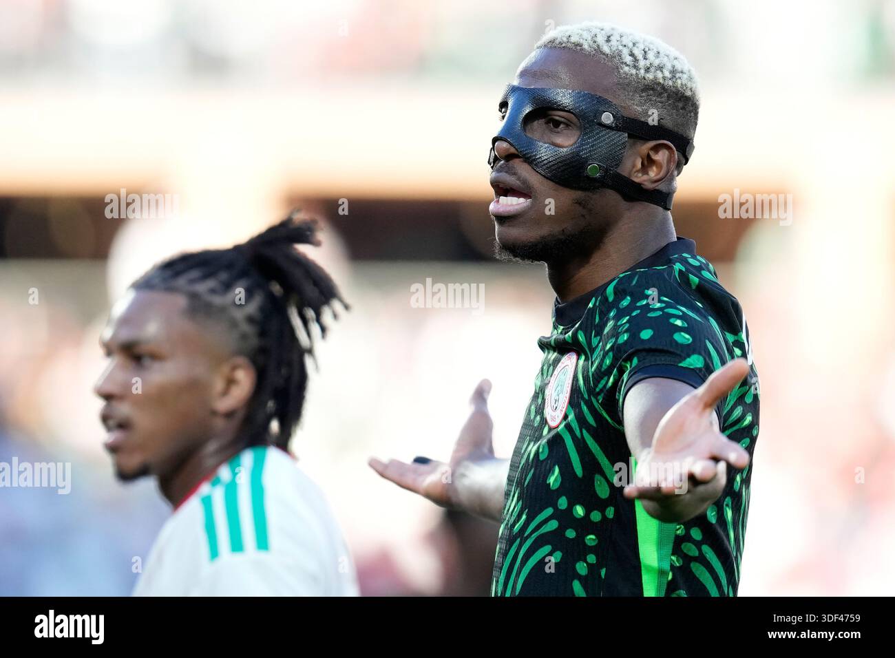 Nigeria's Victor Osimhen reacts during the Africa Cup of Nations ...