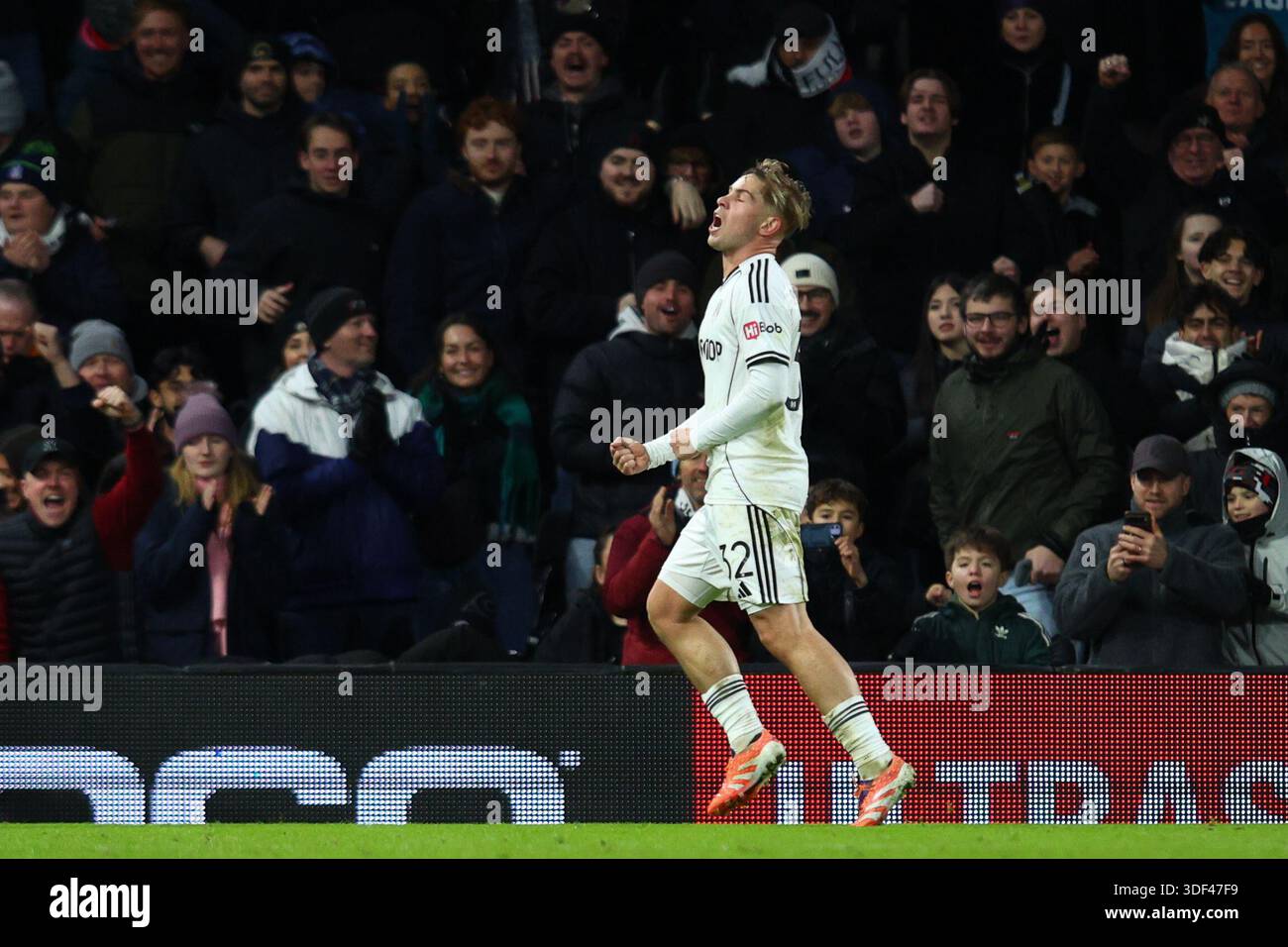 LONDON, UK - 10th Jan 2026: Emile Smith Rowe of Fulham FC celebrates ...