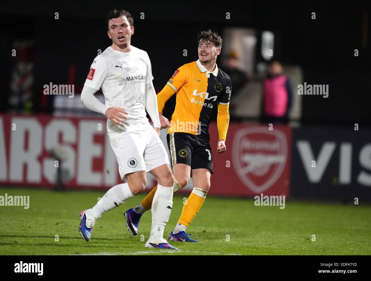 Burton Albion's Dylan Williams (right) celebrates scoring their side's ...