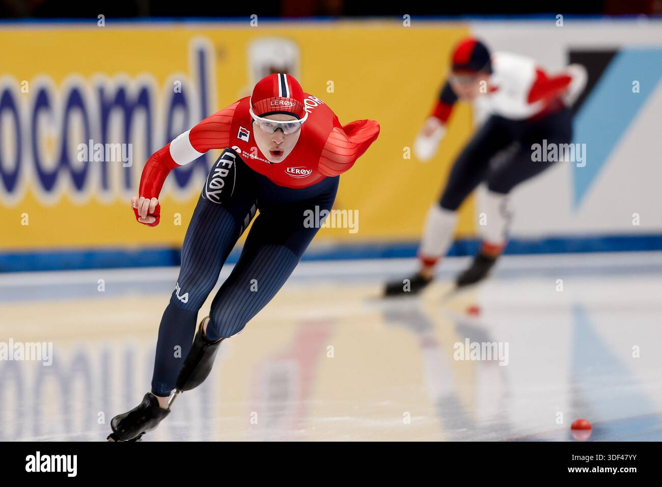Ragne Wiklund of Norway competing on the 1500m Women on Day 2 of the ...