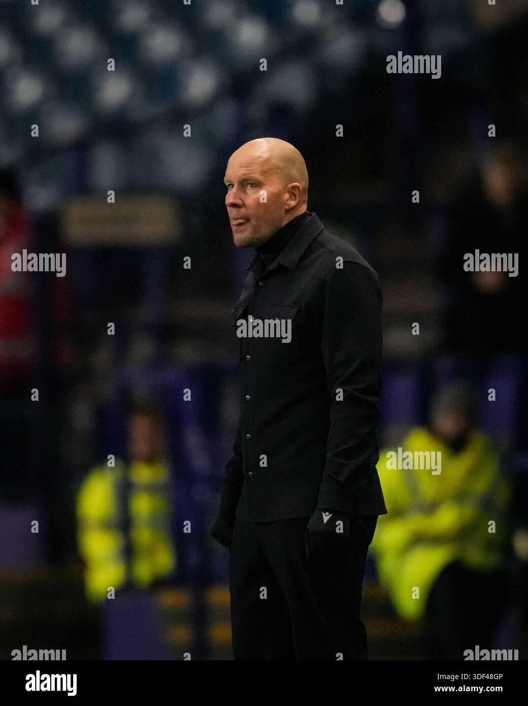 Henrik Pedersen manager of Sheffield Wednesday looks on during the ...