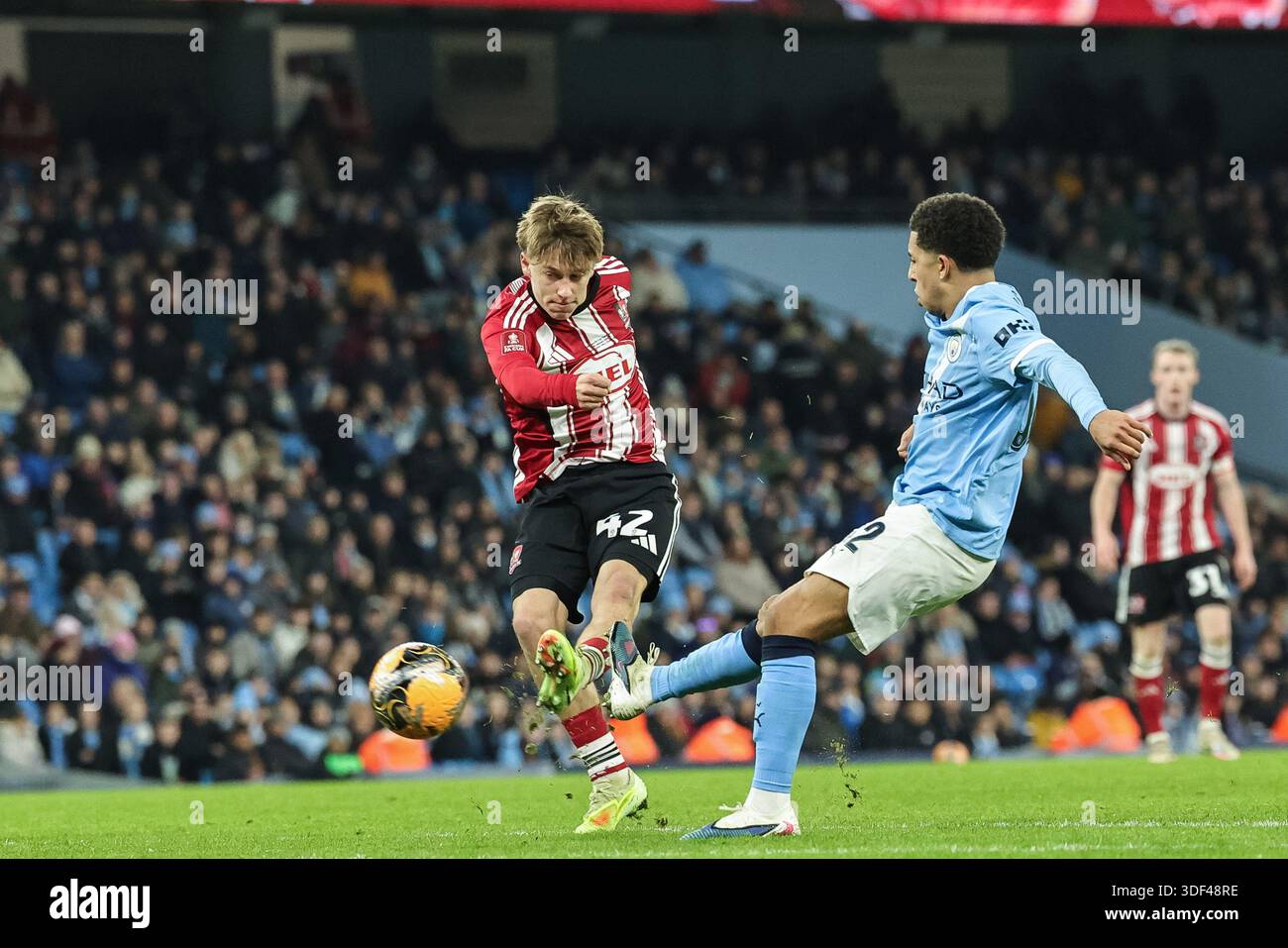 George Birch of Exeter City scores to make it 9-1 during the Emirates ...