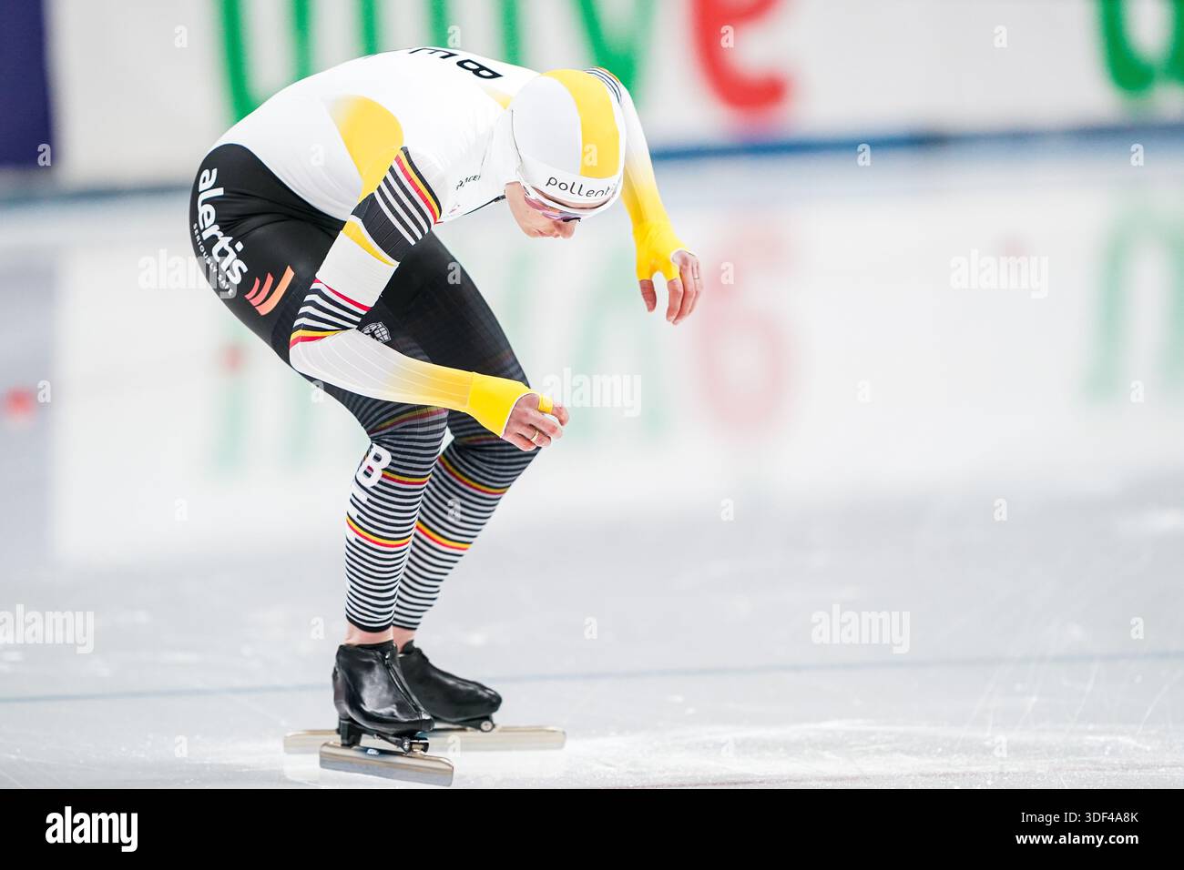 TOMASZOW MAZOWIECKI, POLAND - JANUARY 10: Isabelle Van Elst of Belgium ...