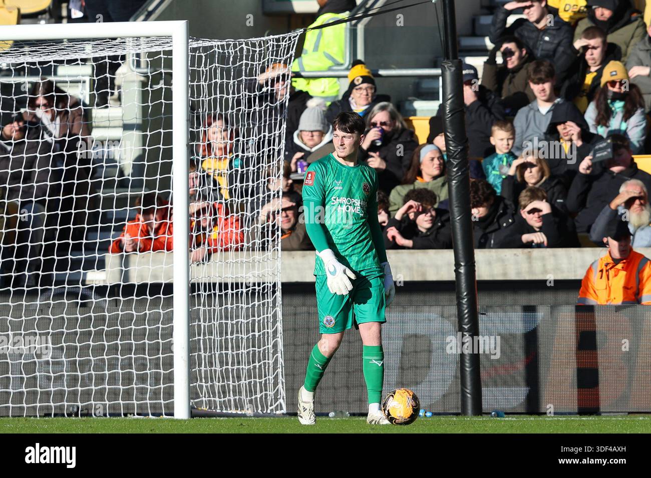 Wolverhampton, UK, 10th January 2026. Elyh Harrison, goalkeeper of ...