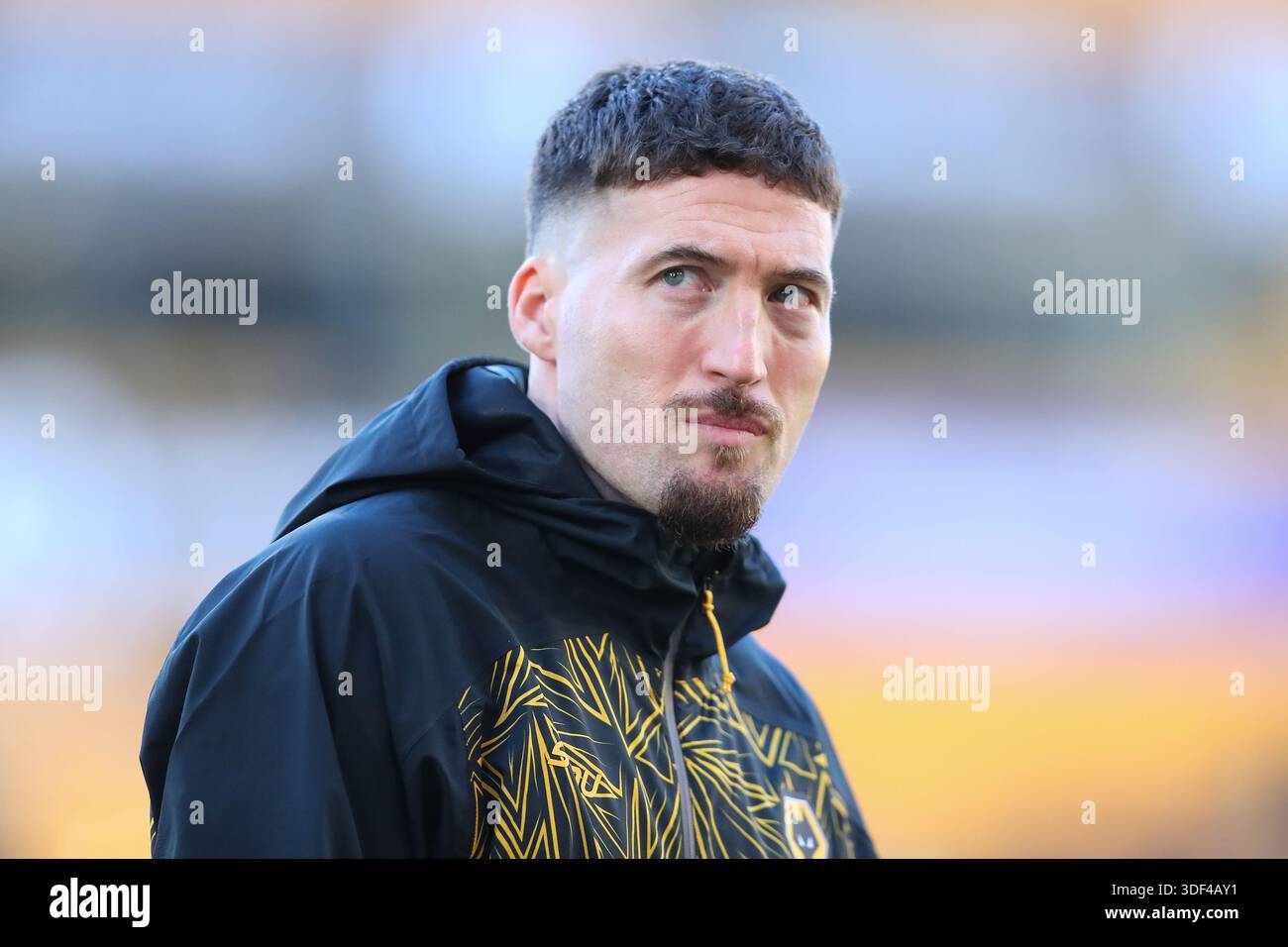 Wolverhampton, UK, 10th January 2026. Matt Doherty of Wolves warming up ...