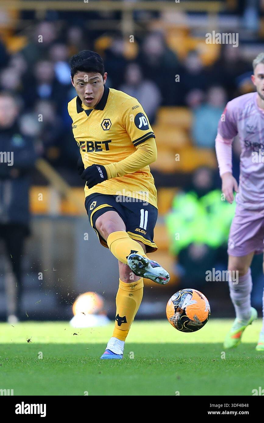 Wolverhampton, UK, 10th January 2026. Hwang Hee-chan of Wolves during ...