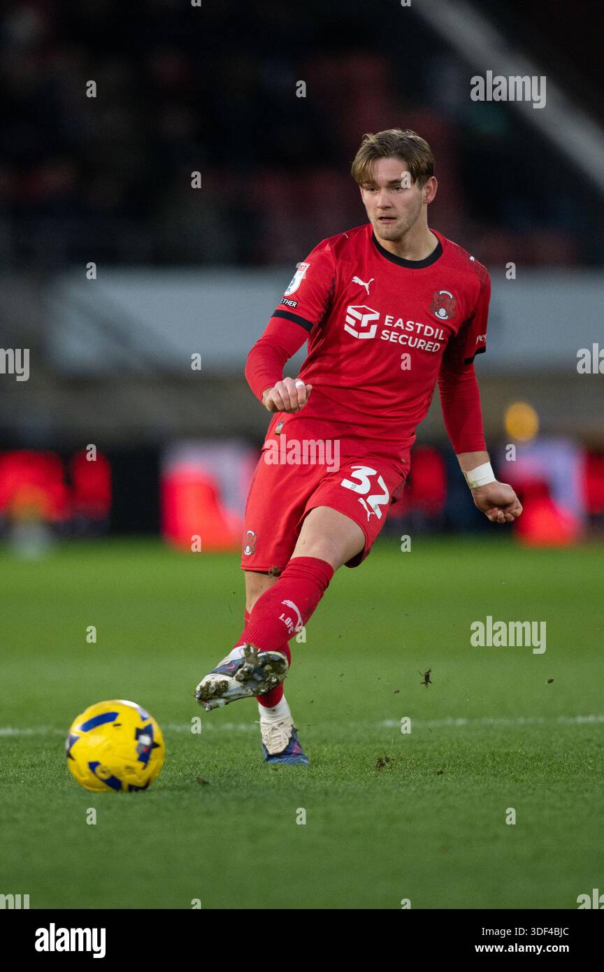 London England 10th Jan 2026 Leyton Orient S Dom Ballard In Action