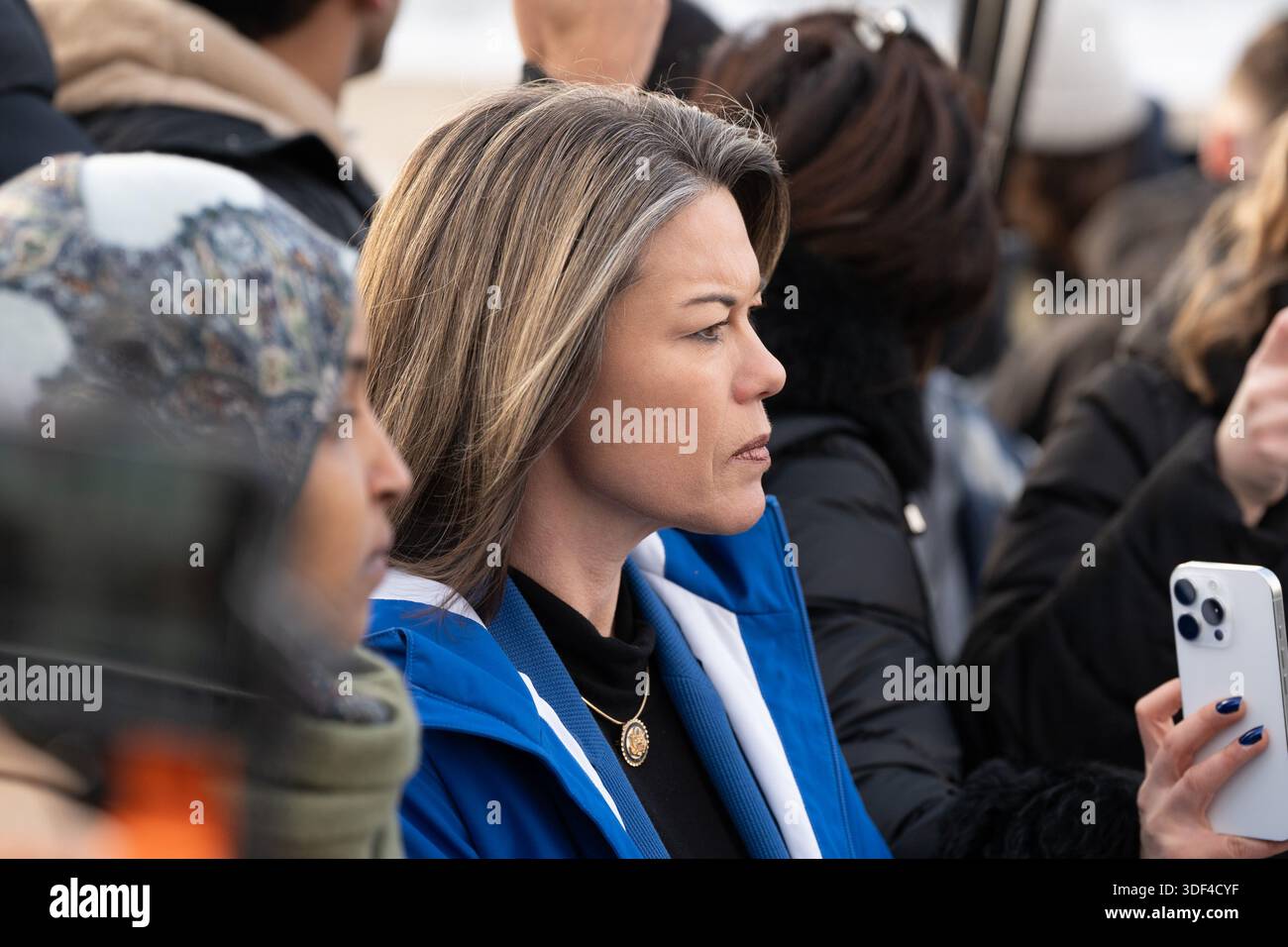 U.S. Representatives for Minnesota, Ilhan Omar and Angie Craig, visit ...