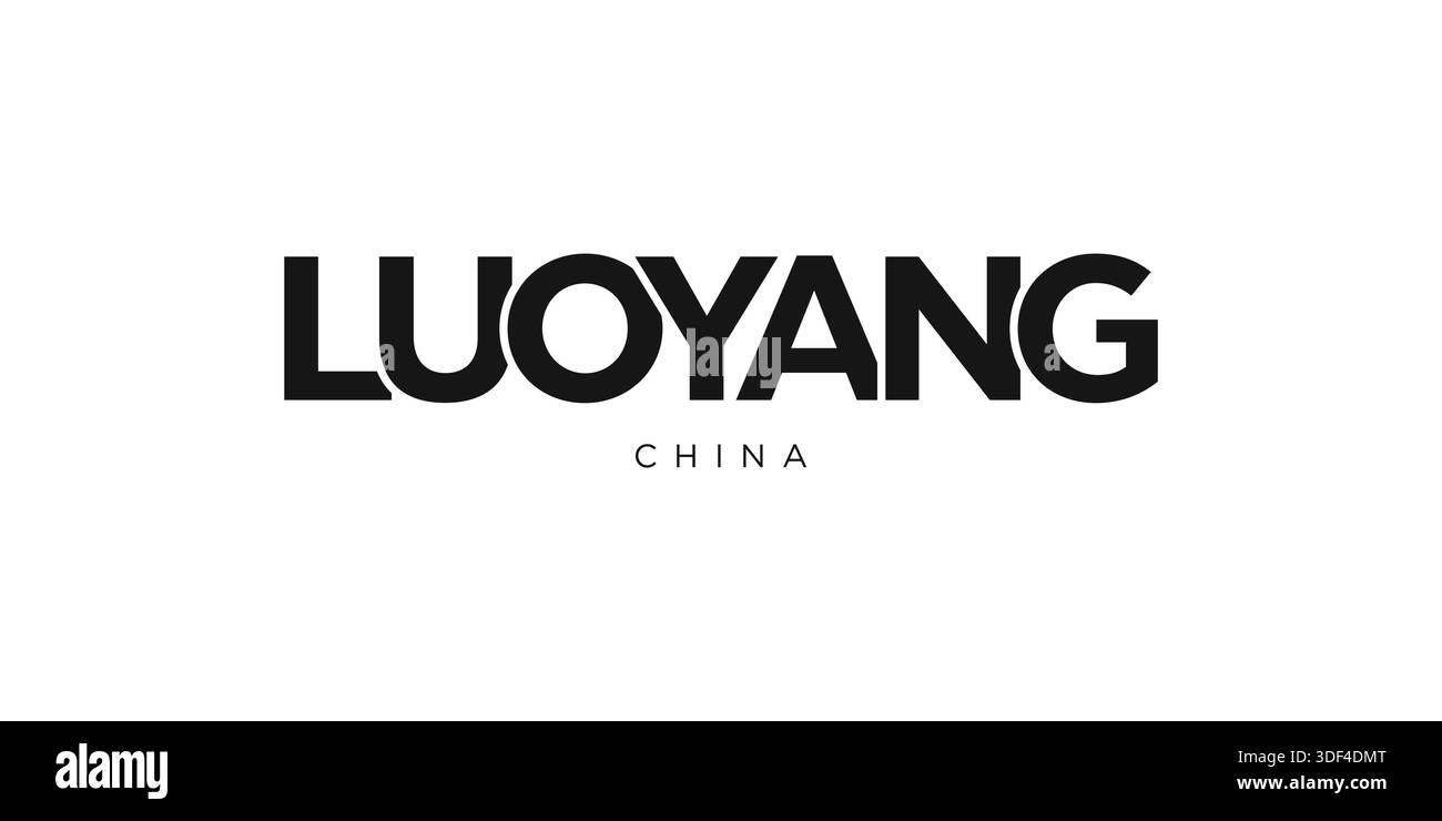 Luoyang in the China emblem for print and web. Design features ...